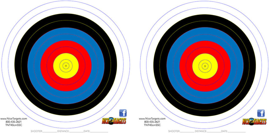 40cm Single Spot Color 18" x 18" (Set of 2) | NiceTargets